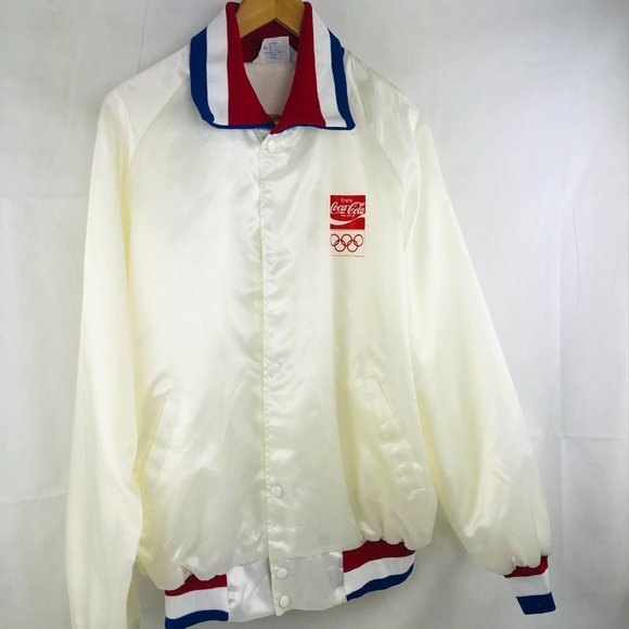 Coca Cola | Jackets & Coats | Vintage Coca Cola Usa Olympic Bomber ...